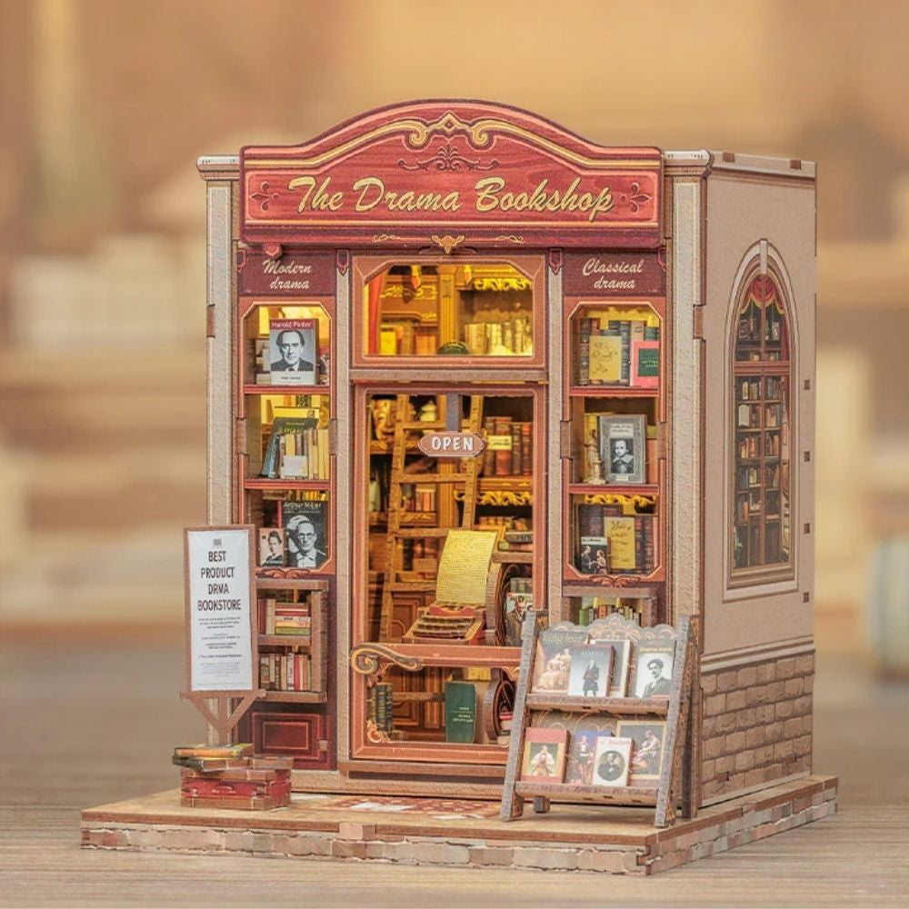 DIY Book Nook Kit - The Drama Bookshop – Figured'Art