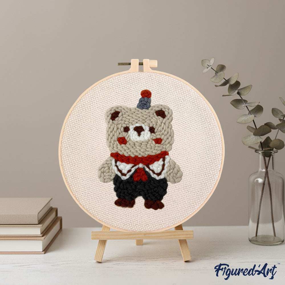 Punch Needle Kit - Circus Bear – Figured'Art