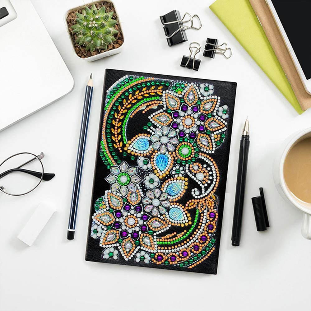 Diamond Painting Notebook with Flowers – Figured'Art