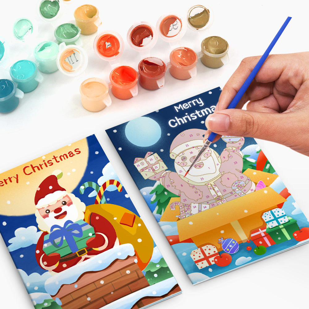 Paint by numbers 6 Pack DIY Christmas Cards - Series 2 – Figured'Art
