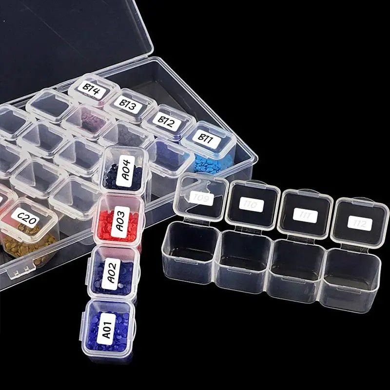 Diamond Painting L Storage Box with 28 Compartments Accessories ...
