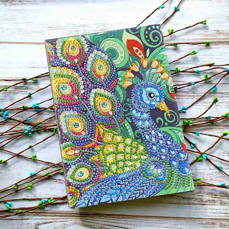 Diamond Painting Notebook Peacock – Figured'Art