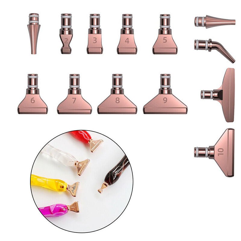 Diamond Painting Steel Tips Rose Gold 13 Variants Accessories – Figured'Art