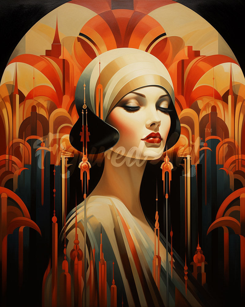 Diamond Painting - Art Deco Woman – Figured'Art