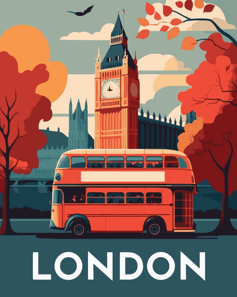 Paint by Numbers - Travel Poster London – Figured'Art