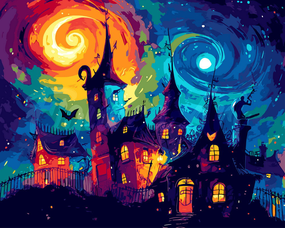 Paint by Numbers for adults UK - Fantasy Castle – Figured'Art