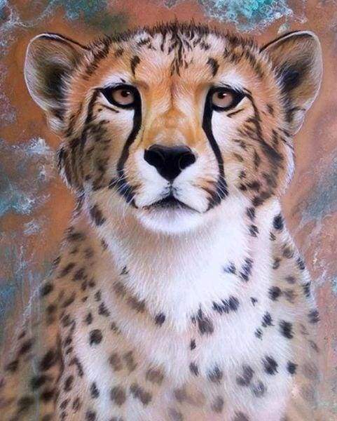 Cheetah Face Painting Handmade Cheetah Mask EVA Foam, Acrylic Paint,